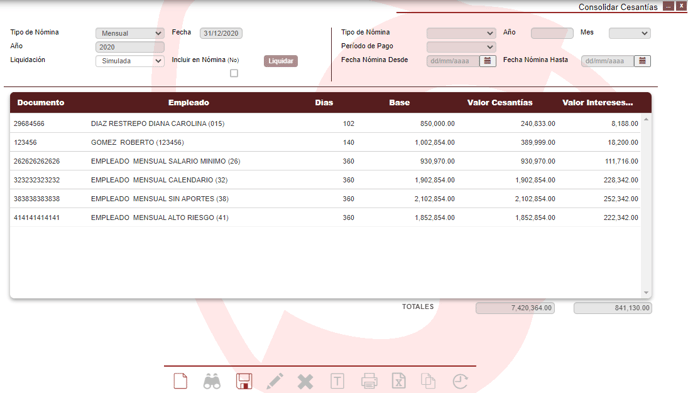 ¿Cómo realizar una consolidación de cesantías simulada?
