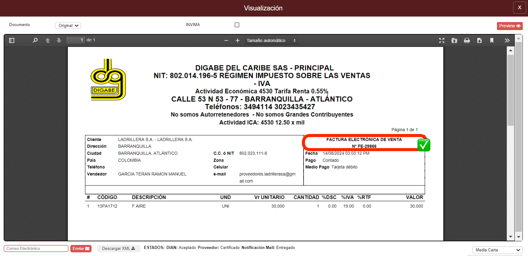 ¿Cómo validar o comprobar si una factura de venta electrónica ...